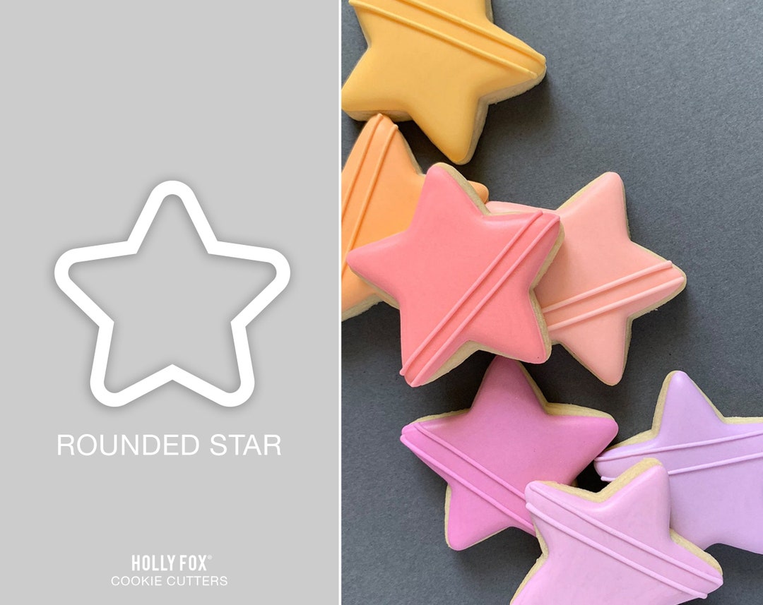 Rounded Star Cookie Cutter - Etsy