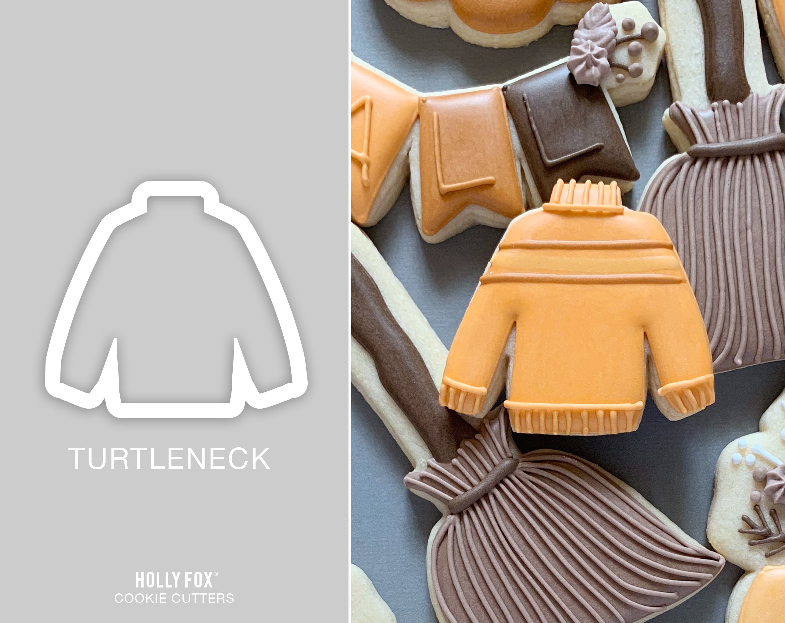 Turtleneck Sweater Cookie Cutter - Etsy