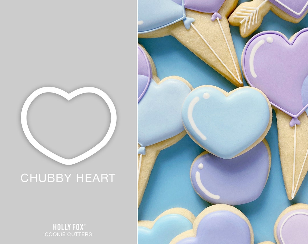 Chubby Heart Cookie Cutter - Etsy