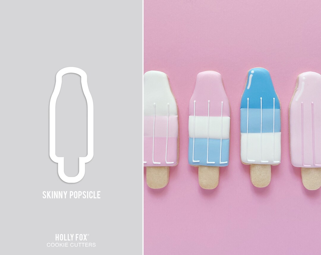 Skinny Popsicle Cookie Cutter - Etsy
