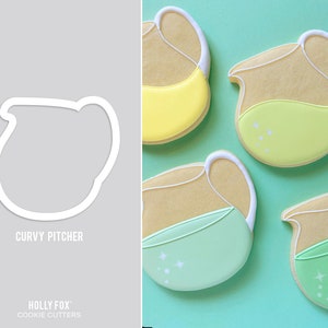 Curvy Pitcher Cookie Cutter - Etsy