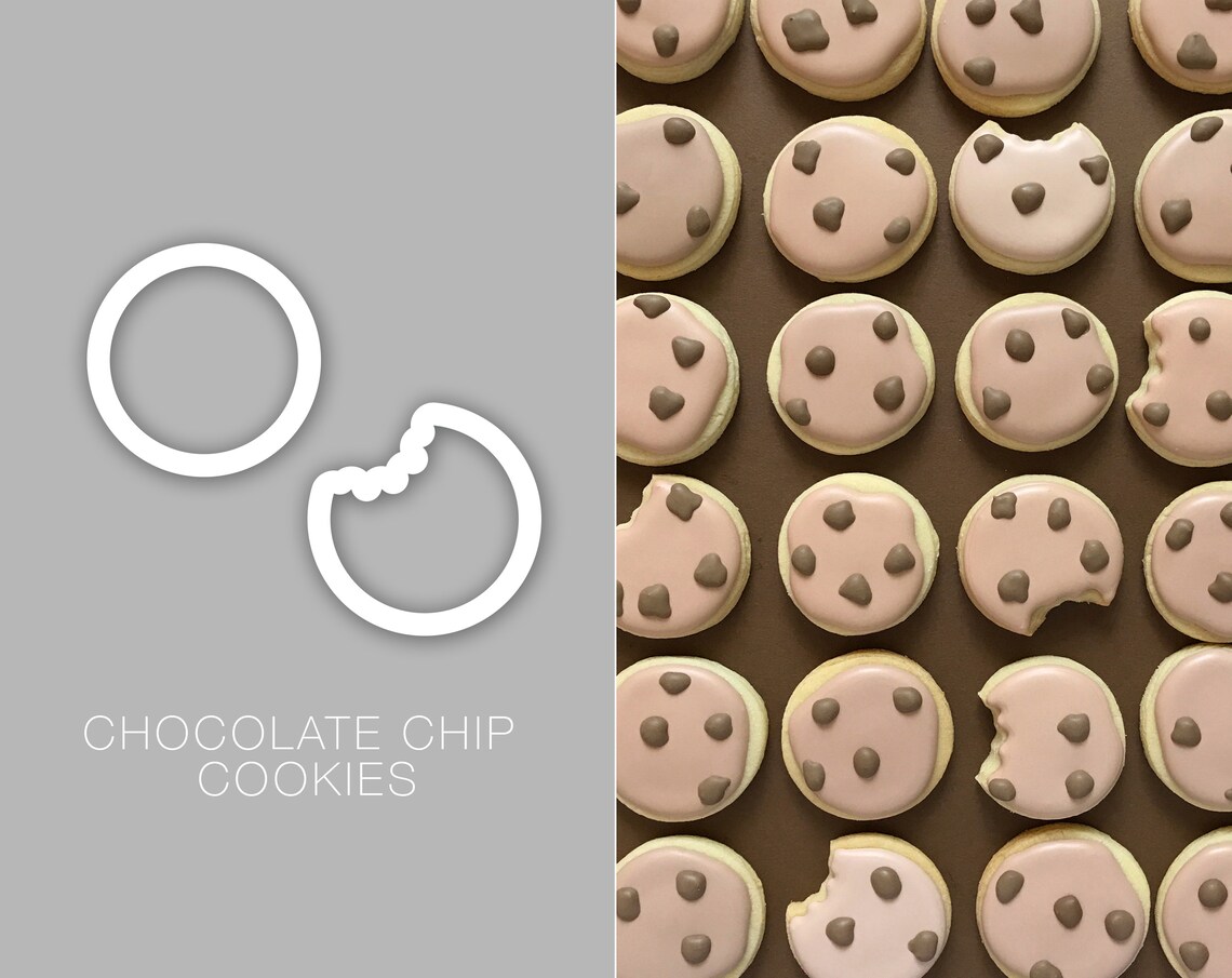 Chocolate Chip Cookie Cutters | Etsy
