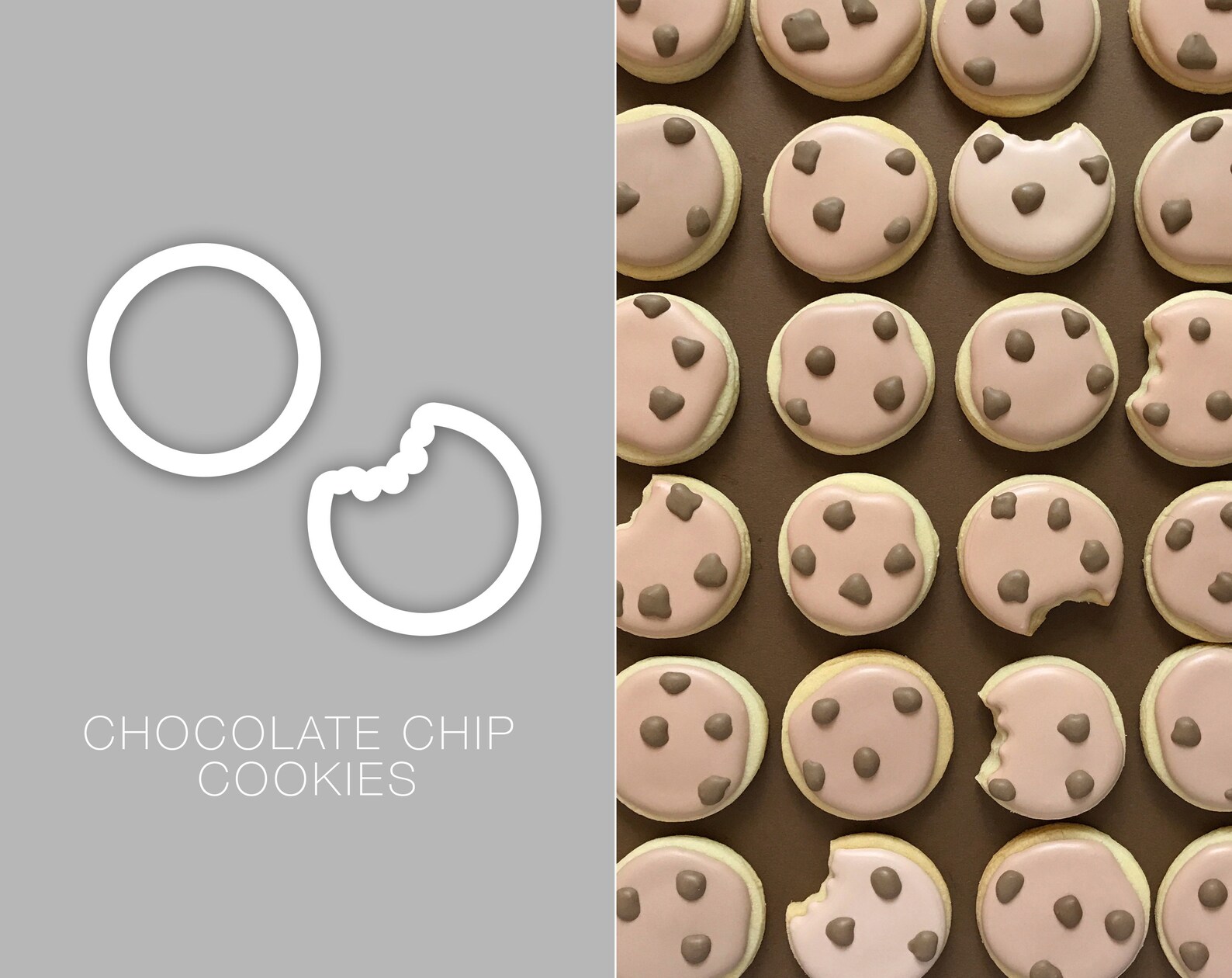 Chocolate Chip Cookie Cutters | Etsy