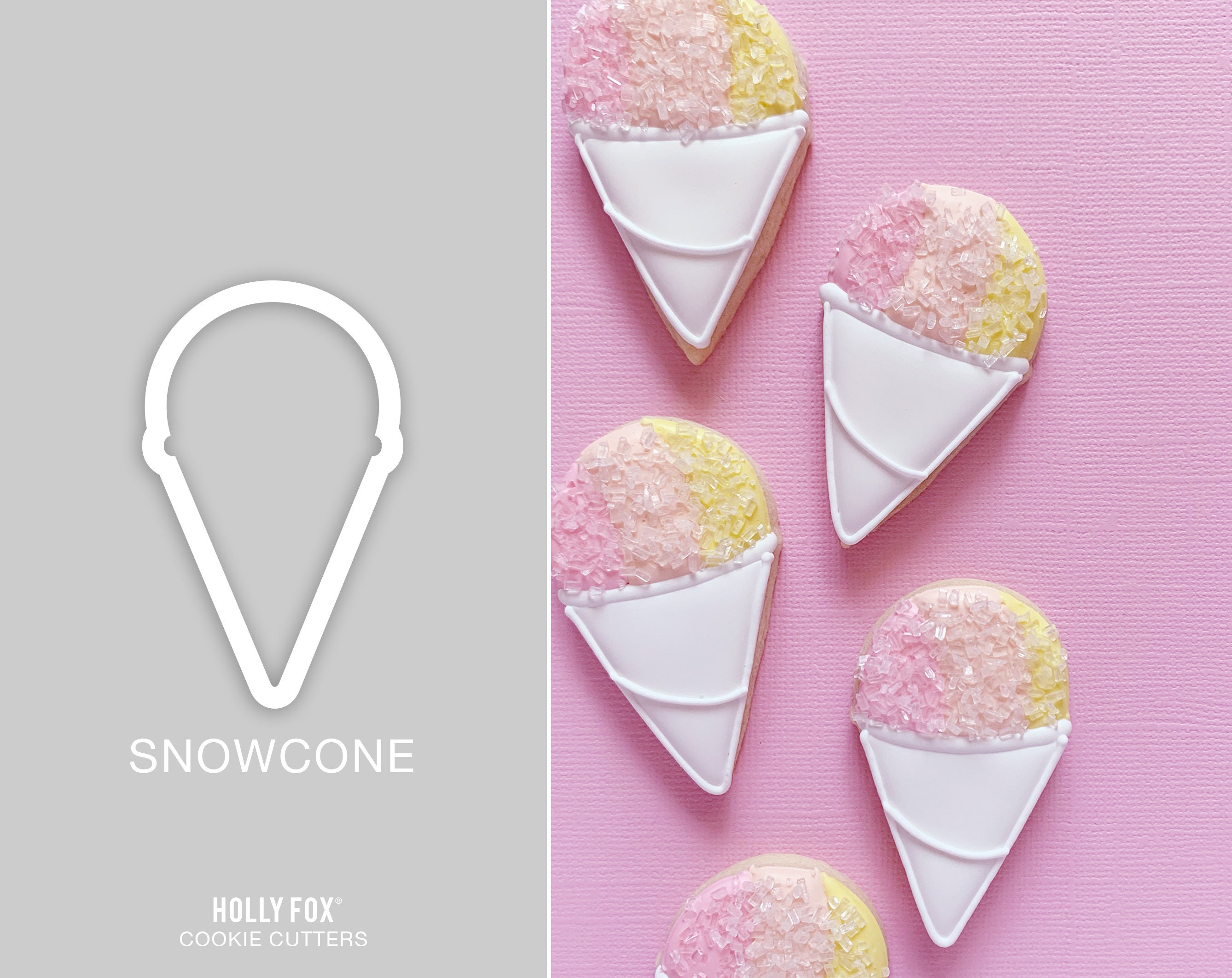 Snow Cone Cookie Cutter - Etsy