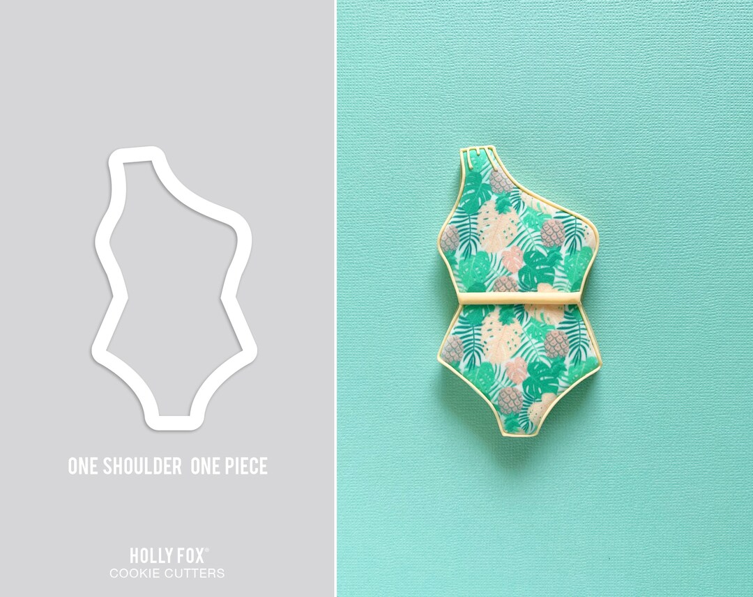 One Shoulder Bathing Suit Cookie Cutter - Etsy