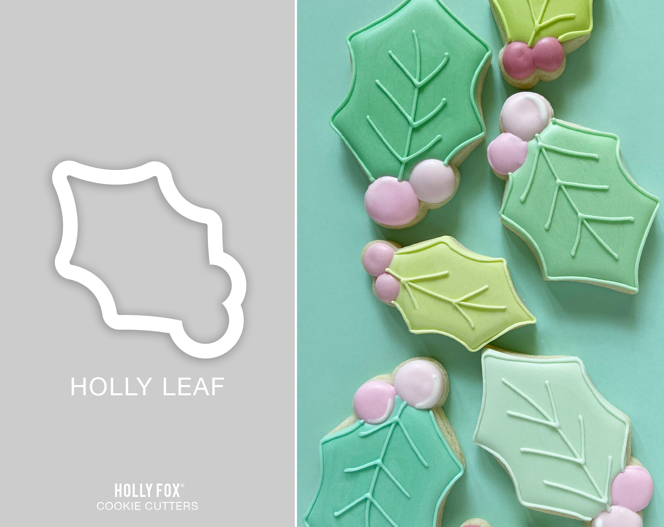 Holly Leaf Cookie Cutter | Etsy