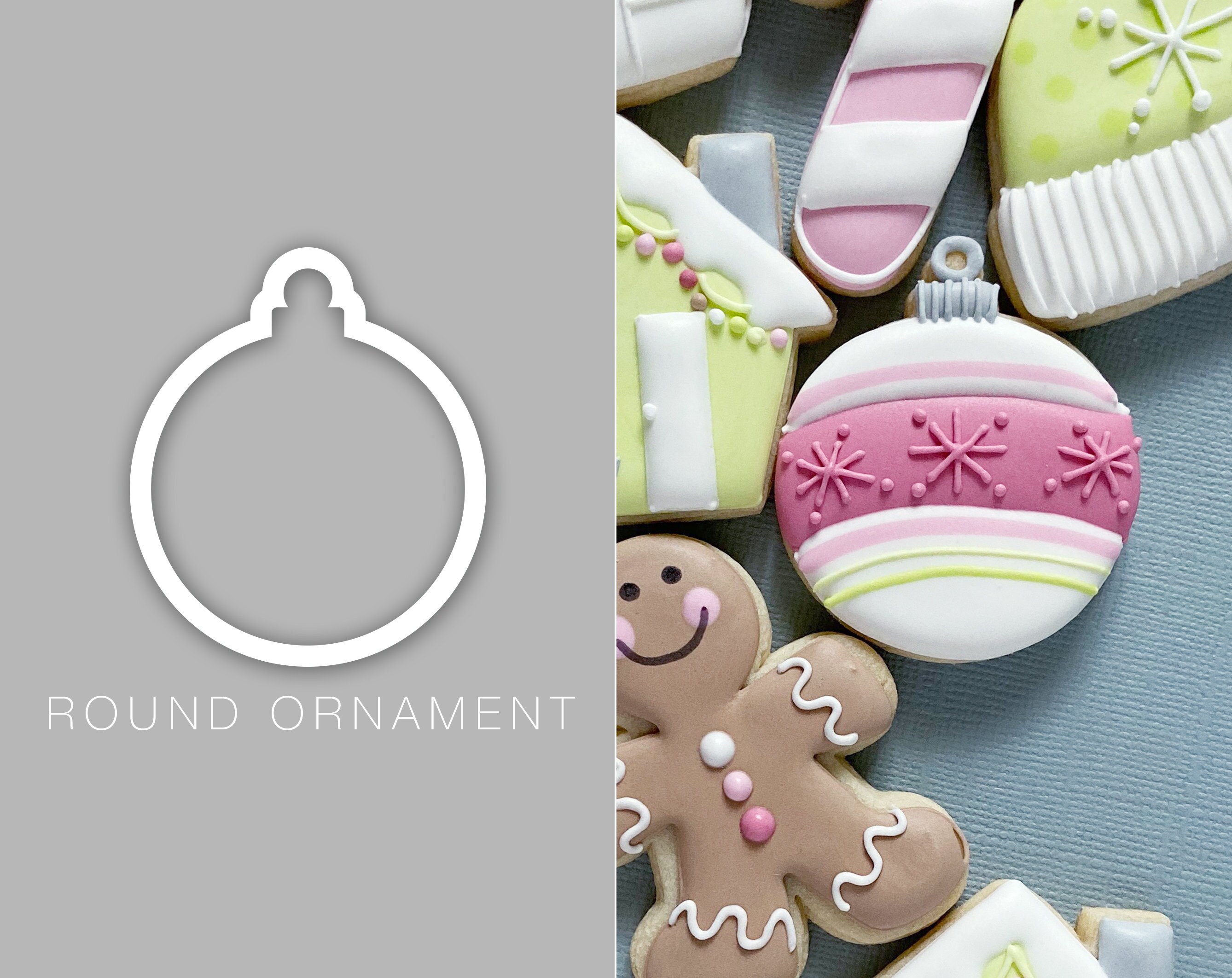Round Ornament Cookie Cutter | Etsy