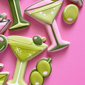 Martini With Olive Cookie Cutter - Etsy