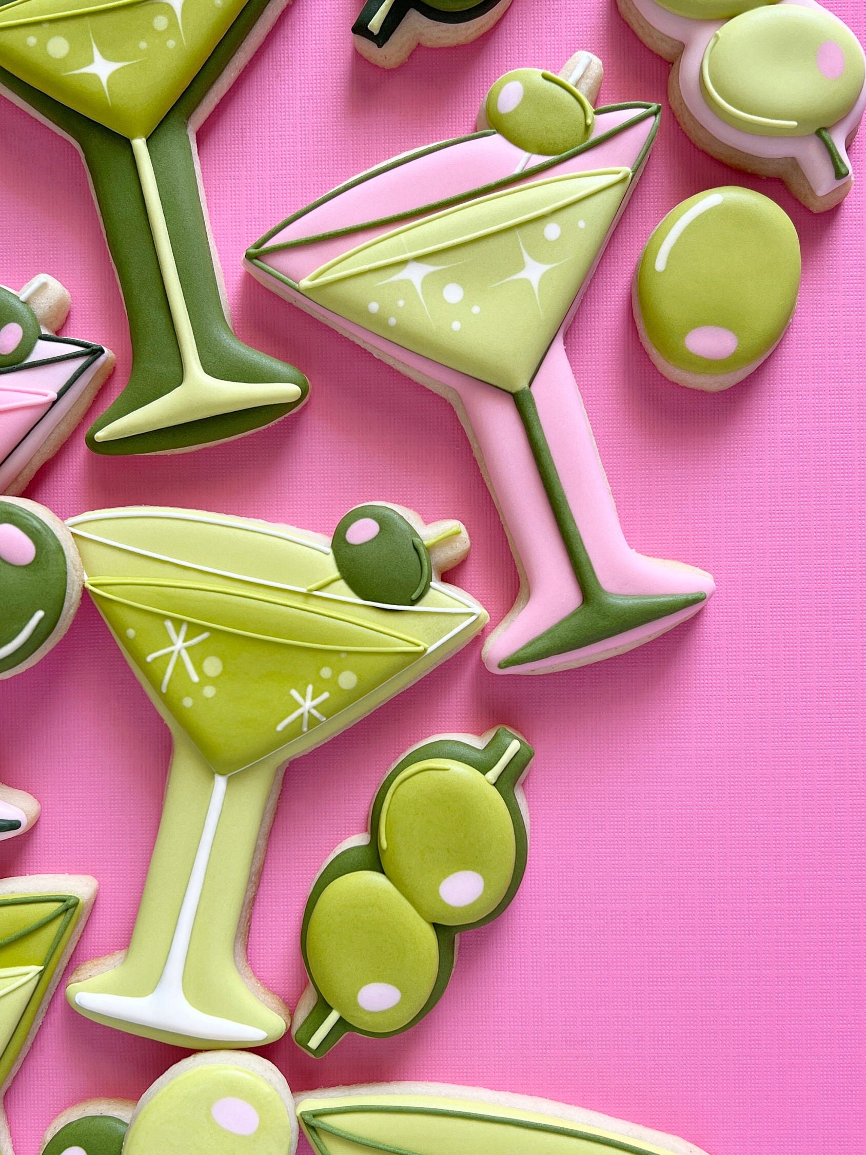 Martini With Olive Cookie Cutter - Etsy