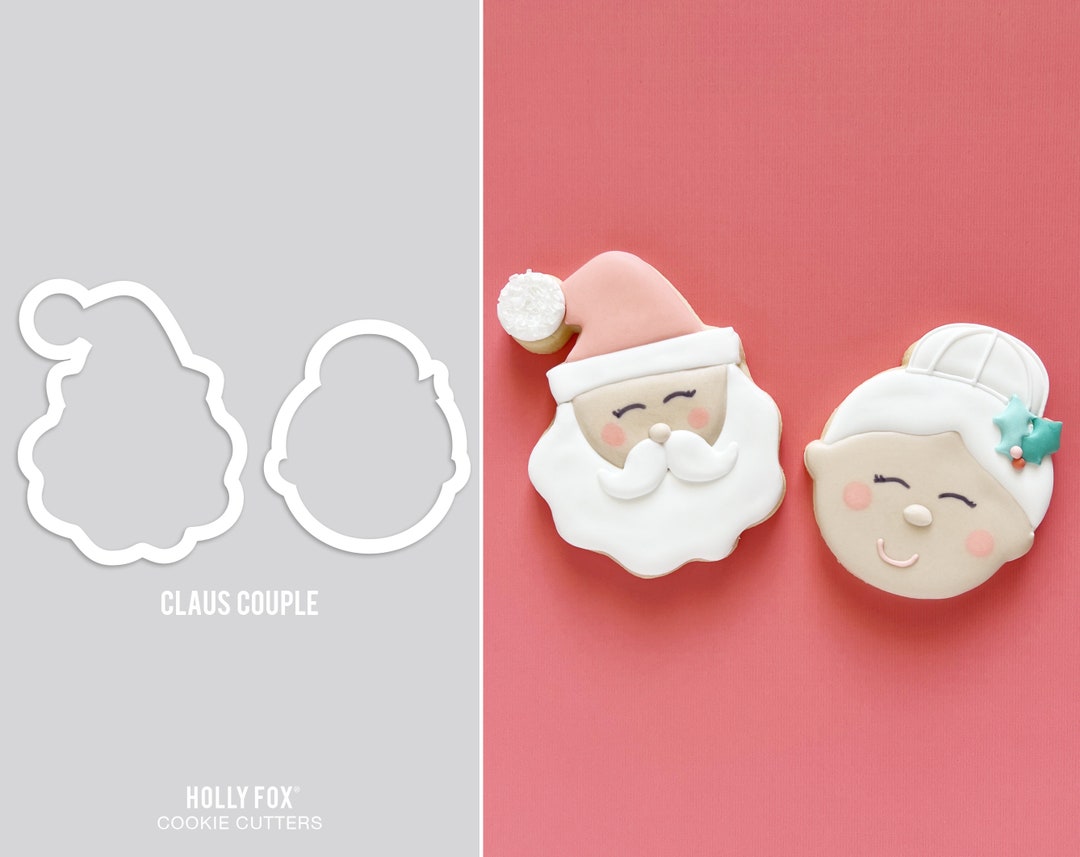 Claus Couple Cookie Cutter - Etsy