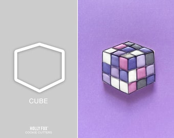 Cube Shaped Cookie and Fondant Cutter - Etsy