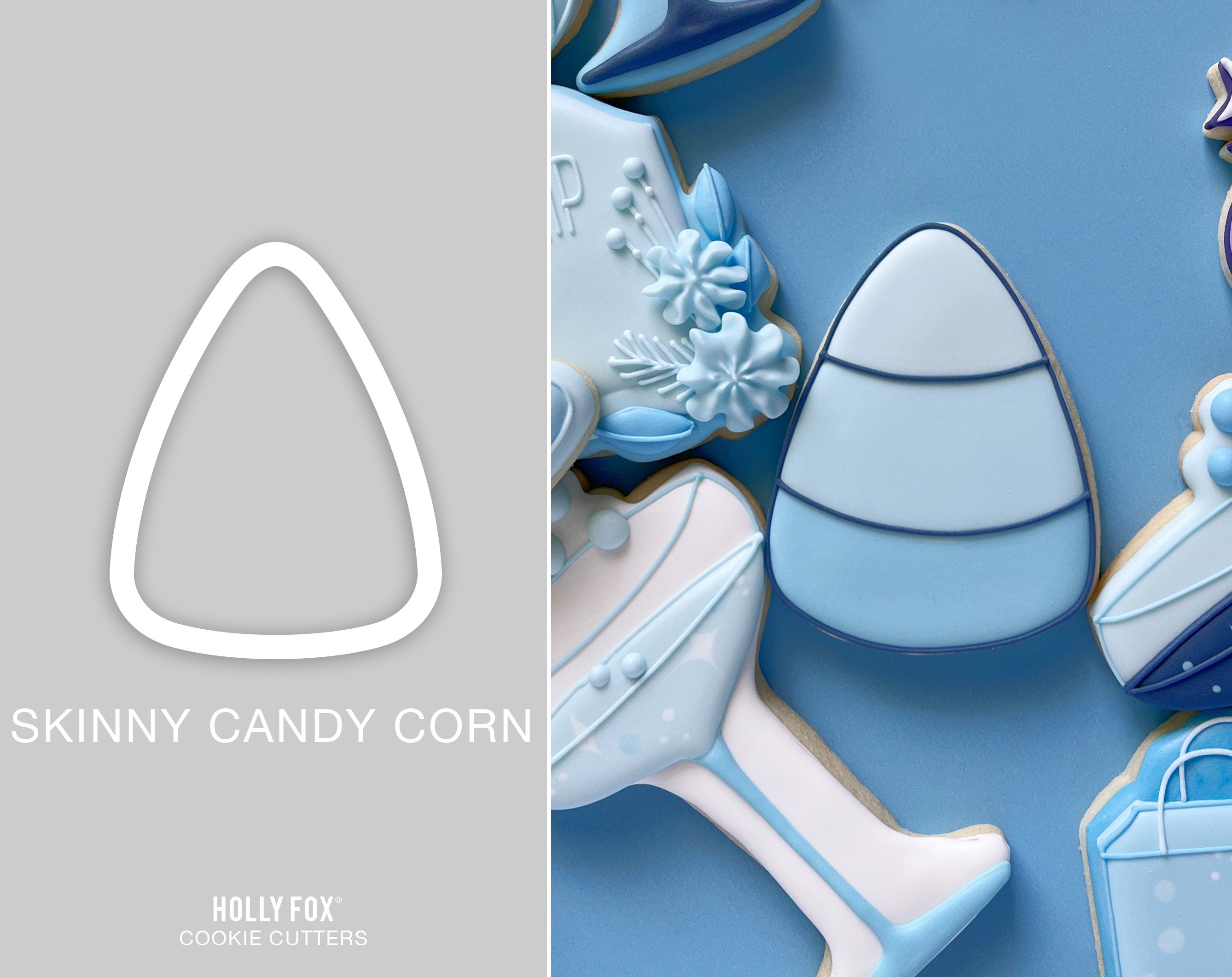 Skinny Candy Corn Cookie Cutter - Etsy