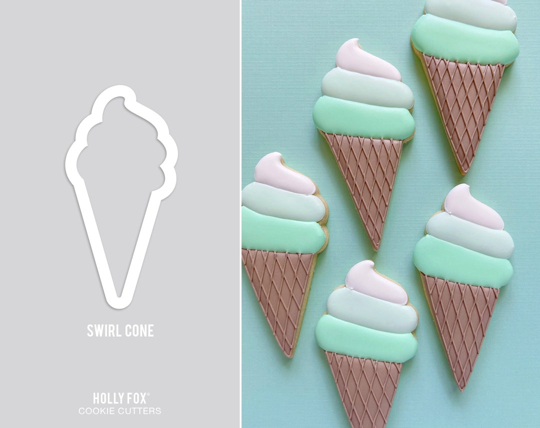 Swirl Cone Cookie Cutter - Etsy
