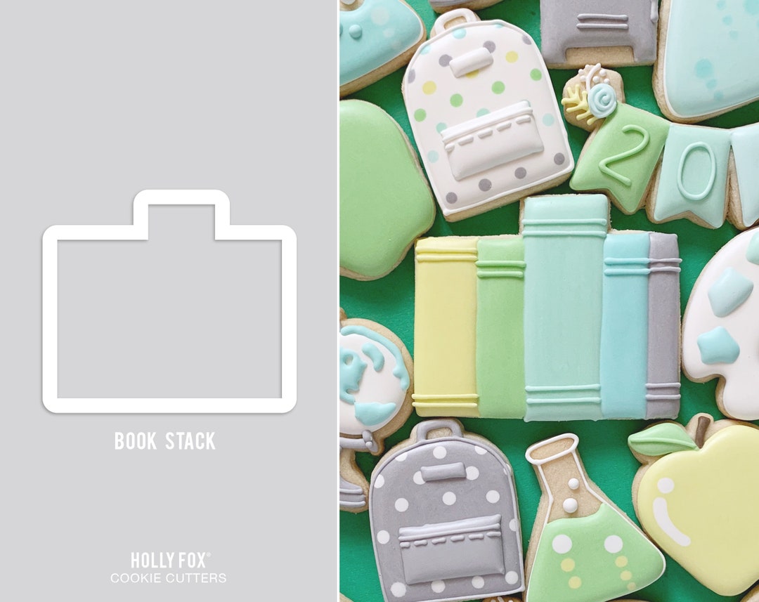 Book Stack Cookie Cutter - Etsy