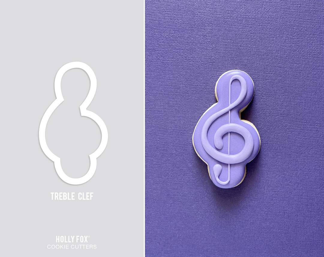 Treble Clef Music Note Cookie Cutter - Etsy