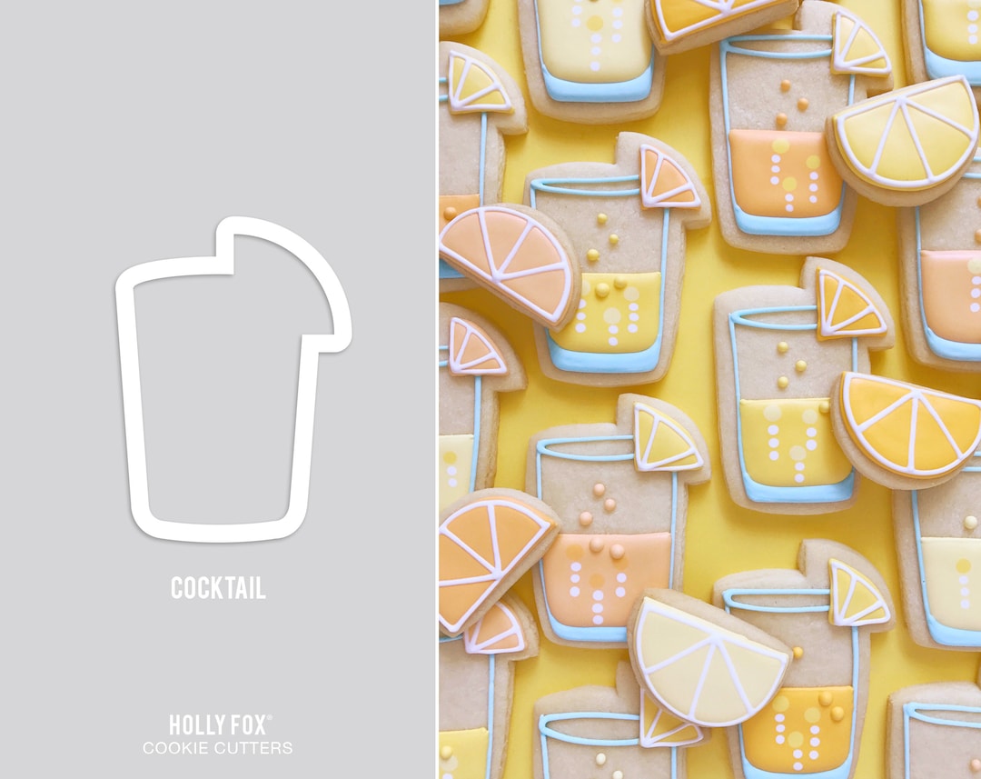 Cocktail or Lemonade Cookie Cutter - Etsy