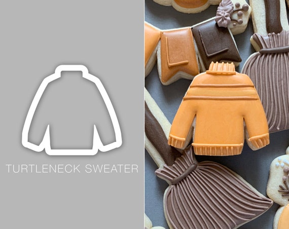 Turtleneck Sweater Cookie Cutter | Etsy
