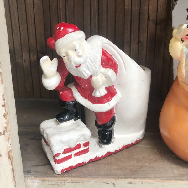 Chalkware Santa - Etsy
