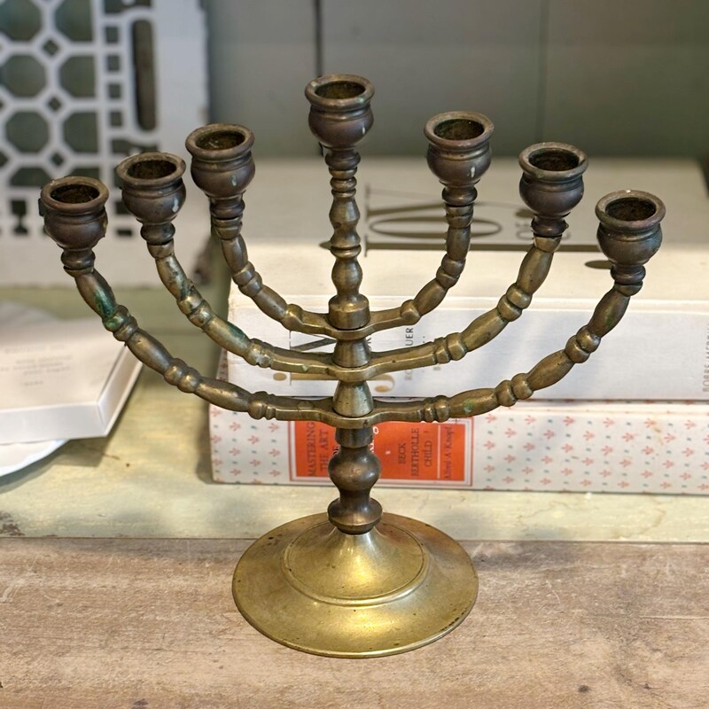 Brass Menorah - Etsy