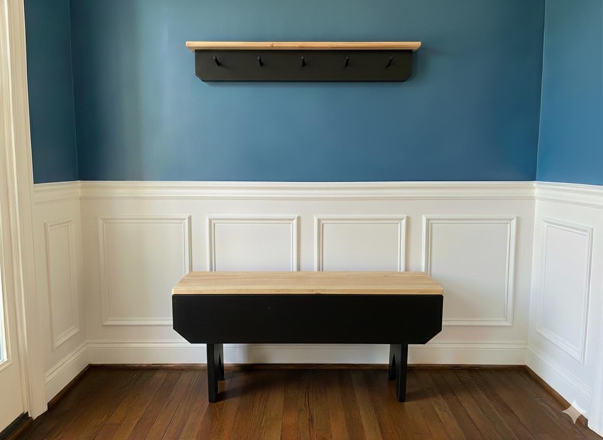 Five Board Bench With Storage - Etsy