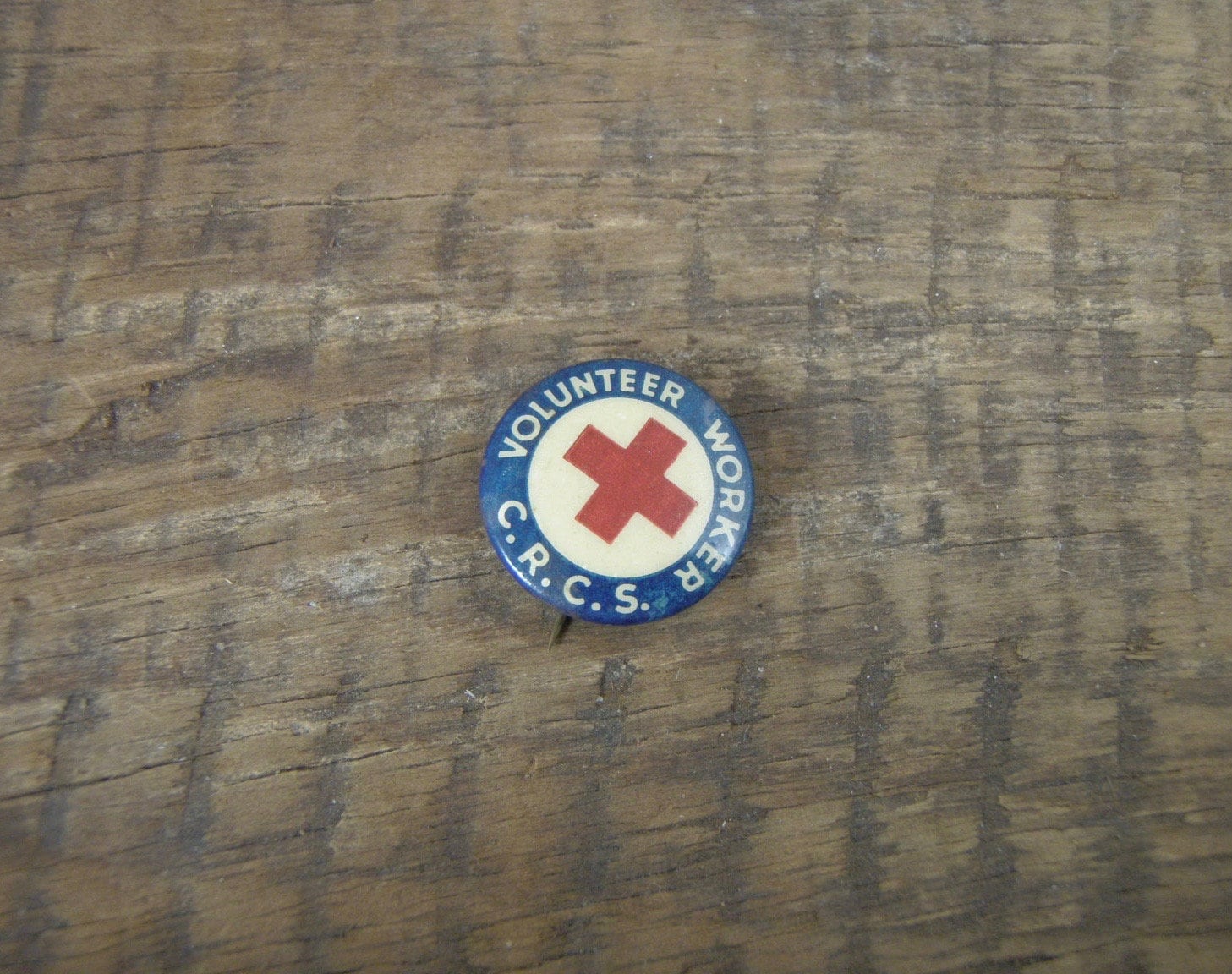 Red Volunteer Button