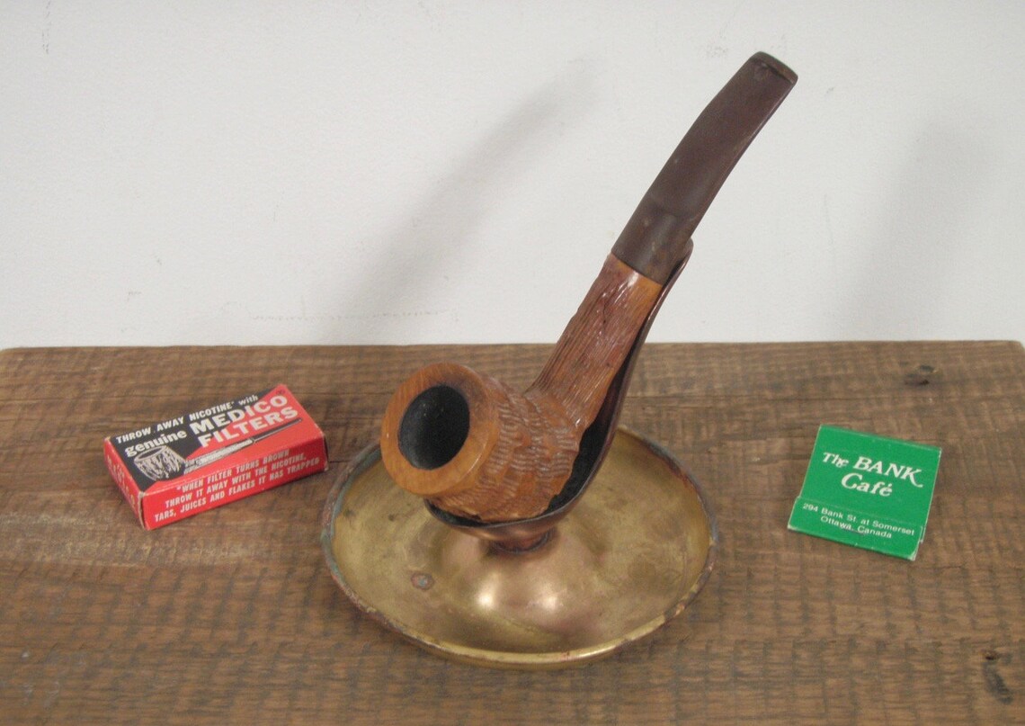 Antique Bradley & Hubbard Brass Tobacco Pipe Stand Rustic - Etsy