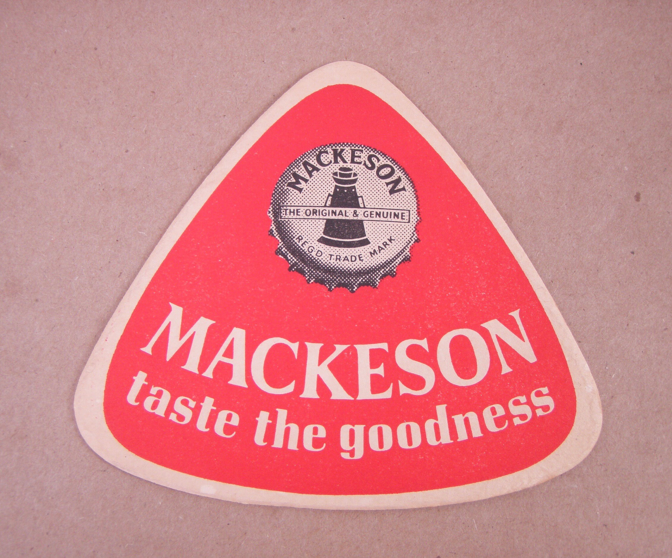Set of 7 Vintage Mackeson Taste The Goodness Beer Mats Bar top | Etsy