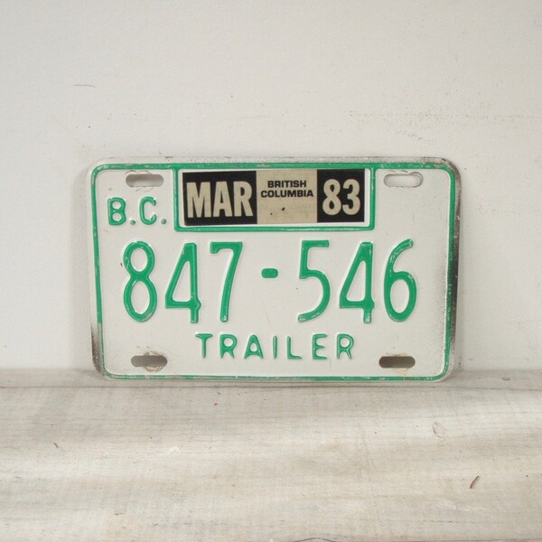 Bc License Plate - Etsy