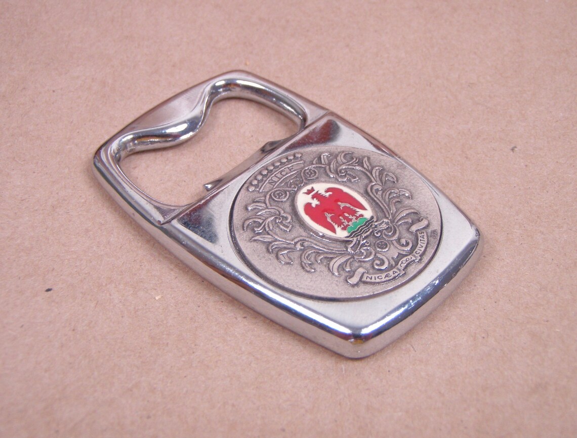 Vintage City of Nice Coat of Arms Bottle Opener & Recapper Set | Etsy