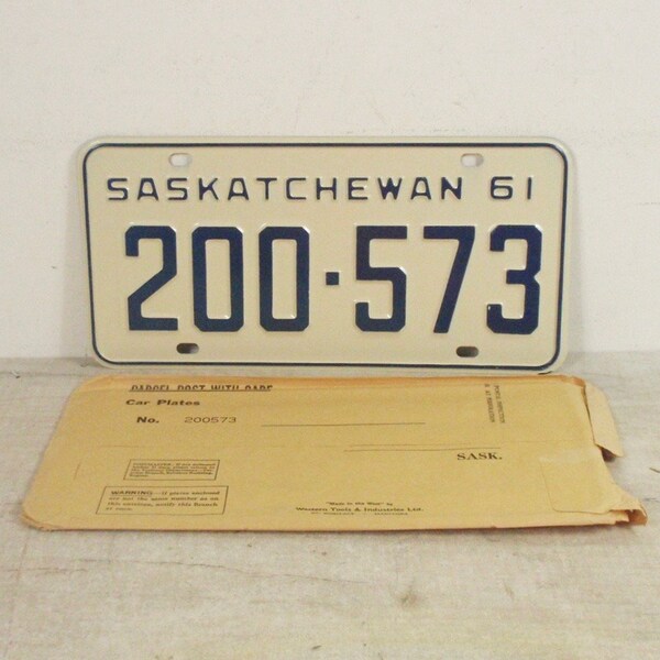 1961 License Plates - Etsy