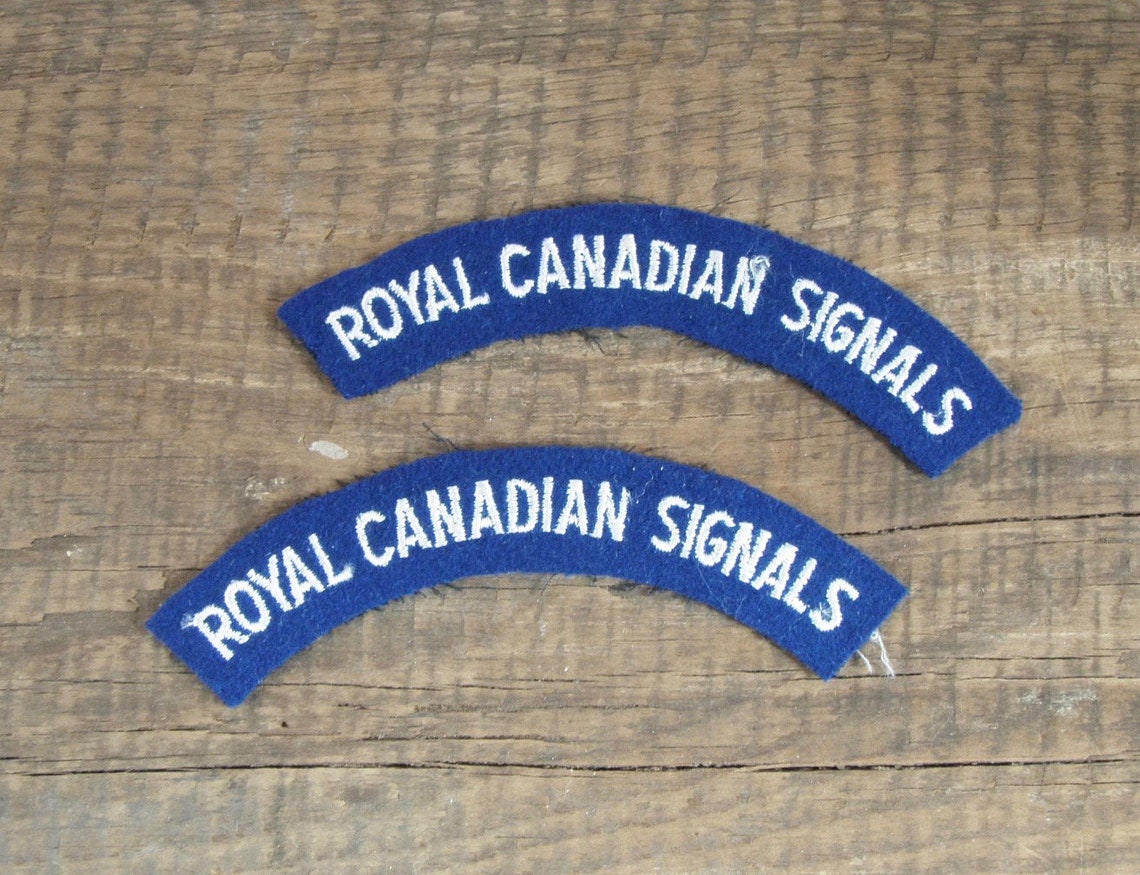 Set of 2 Royal Canadian Signal Corps RCCS Embroidered Uniform | Etsy