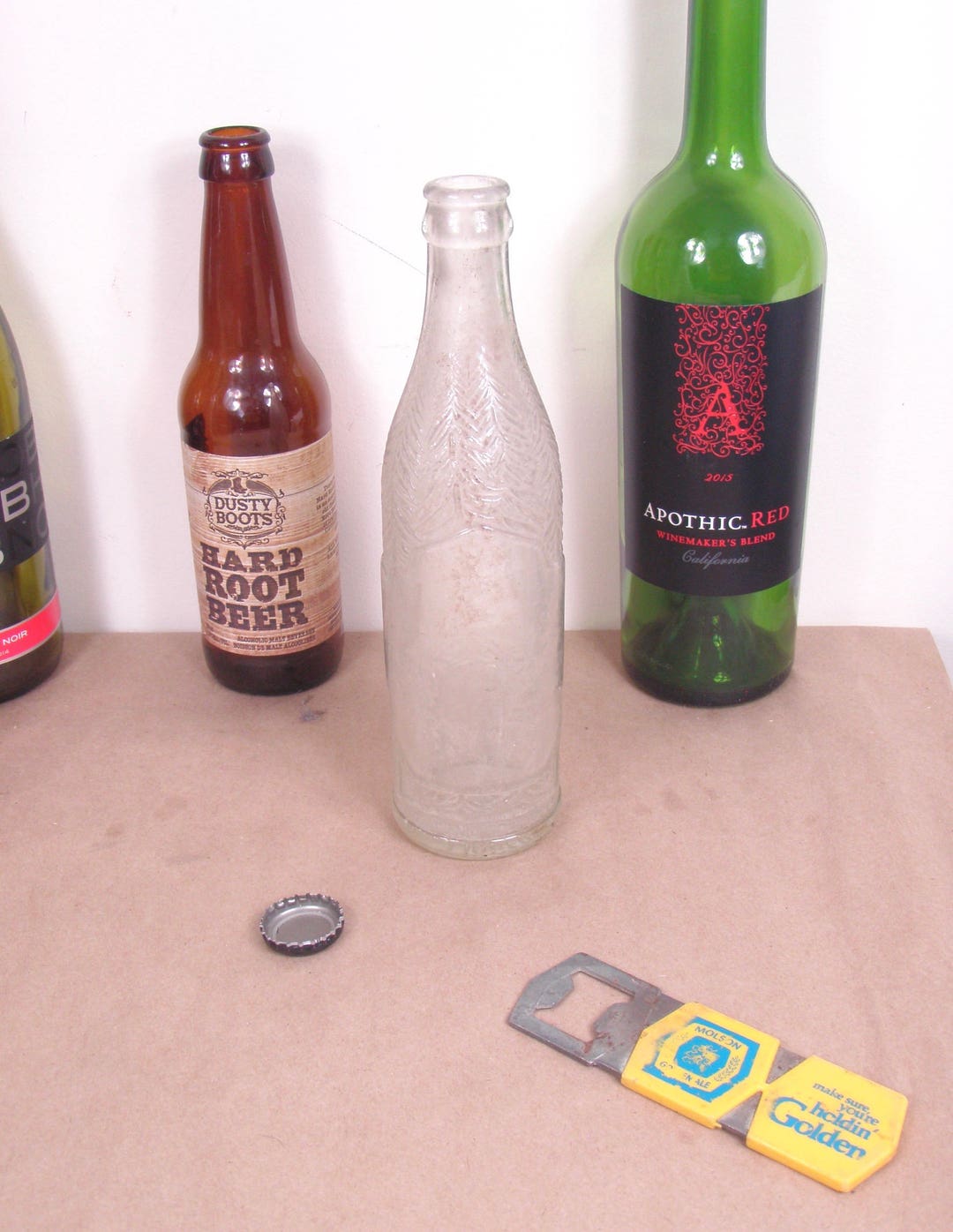 Vintage 1940s French Canadian SKI Dominion Glass Soda Pop Bottle ...