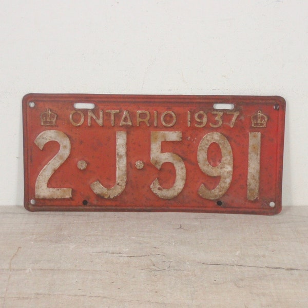 1937 License Plates - Etsy