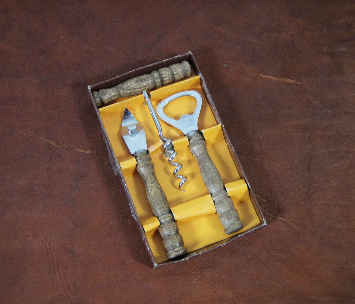 Vintage 1960s Era Wood Handled 3 Piece Bartender Set Bar Tool - FREE ...