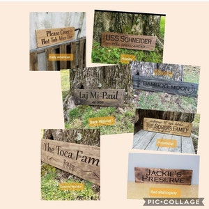 Personalized Rustic Sign, Engraved Wood Sign, Rustic Decor, Wedding ...