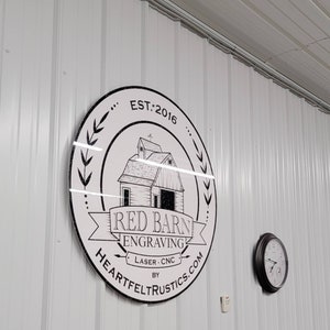 Round Metal Sign, Business Sign, Custom Logo Sign, Personalized Sign ...