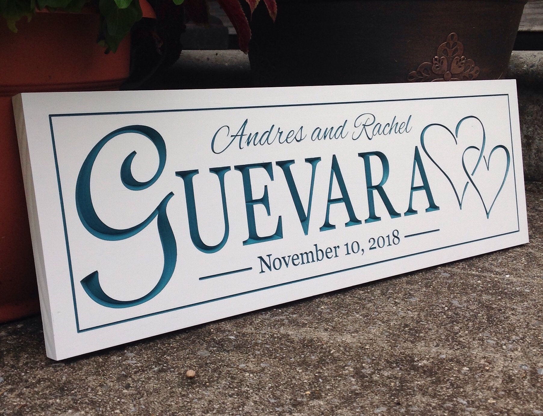 Custom Engraved Sign Personalized Engraved Sign Anniversary | Etsy