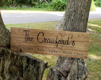 Personalized Wedding Gift Rustic Signengraved Wood Sign - Etsy