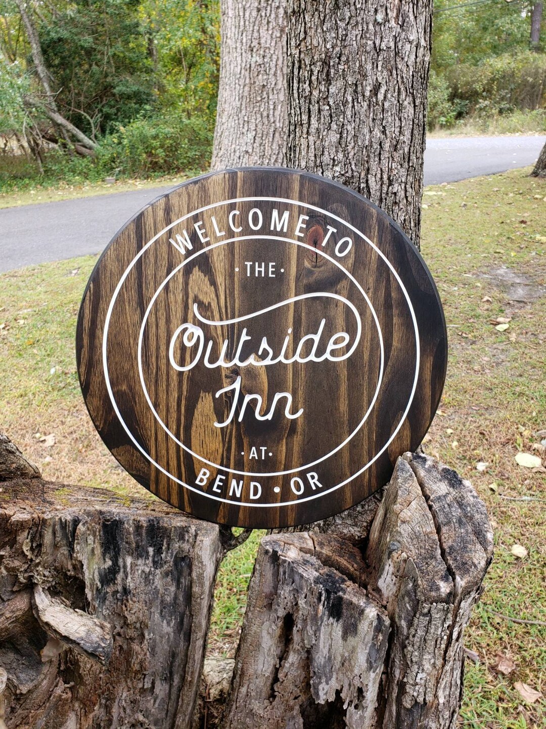 Wood Signs, Round Wooden Sign, Personalized Sign, Family Name Sign ...