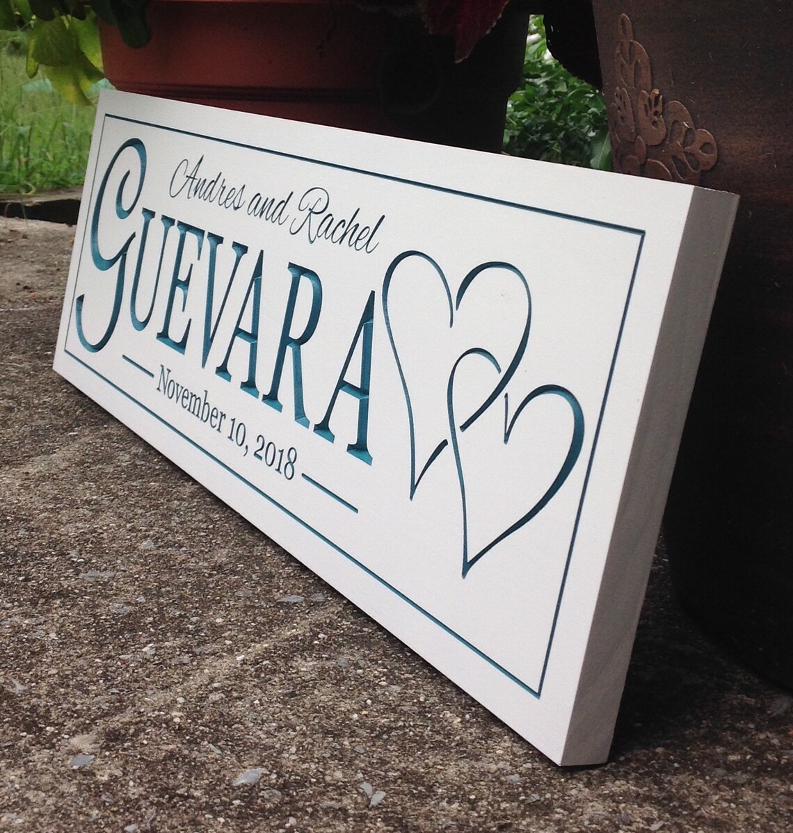 Custom Engraved Sign Personalized Engraved Sign Anniversary | Etsy