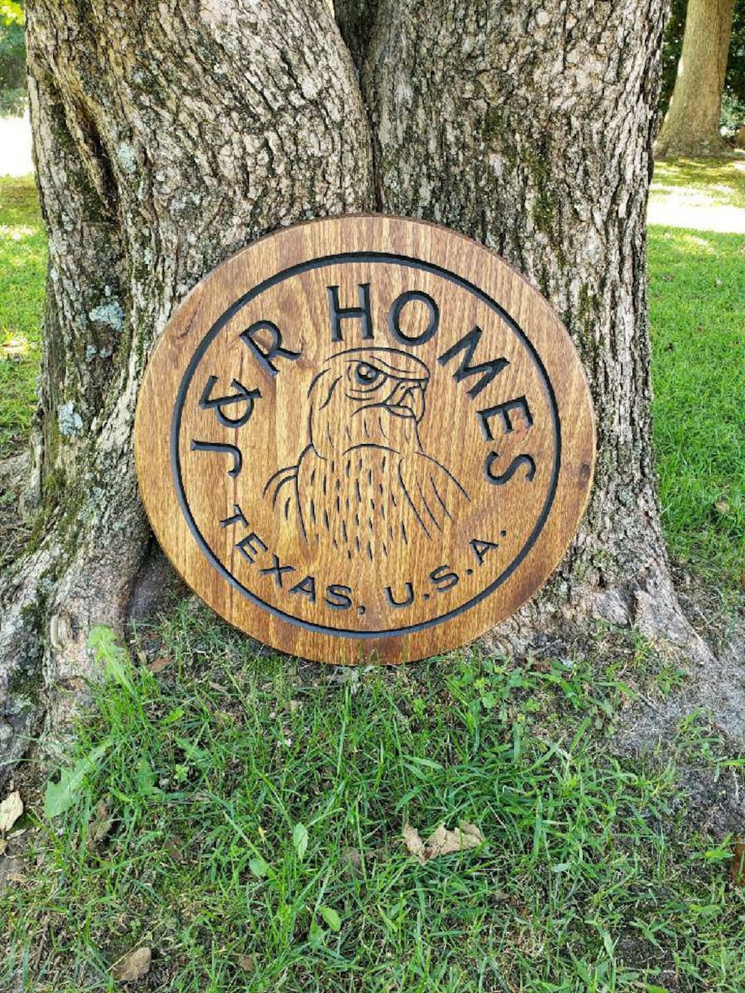 Custom Home Signs, Cabin Sign, Log Cabin Signs, Round Signs, Custom ...