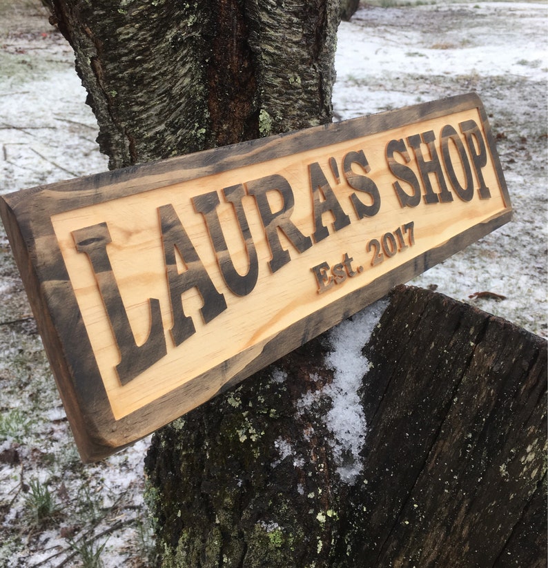 Personalized Rustic Sign Engraved Wood Sign Rustic Decor | Etsy