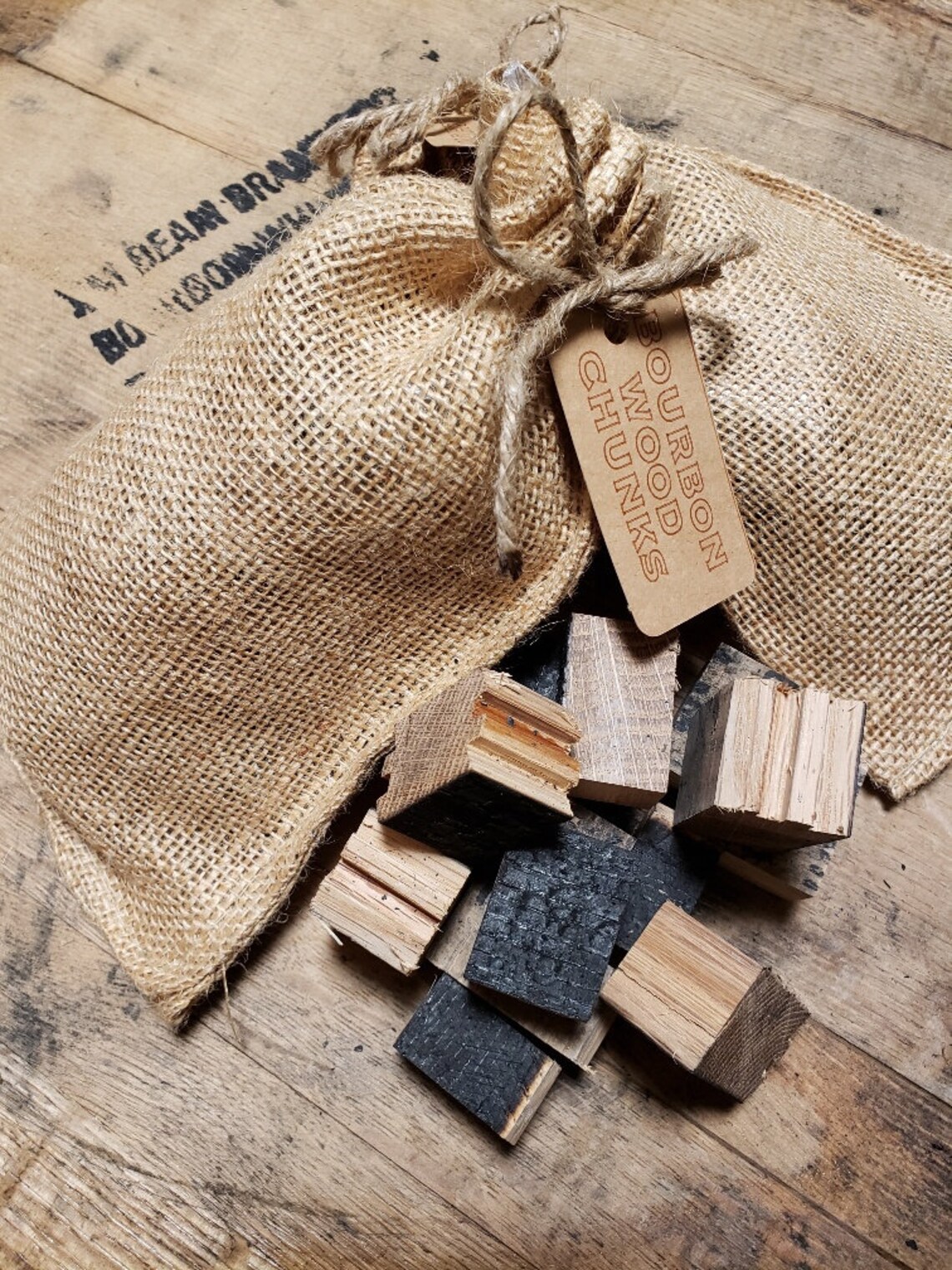 Bourbon Grilling Chunks, Stocking Stuffer, Grill Accessories, Smoker ...