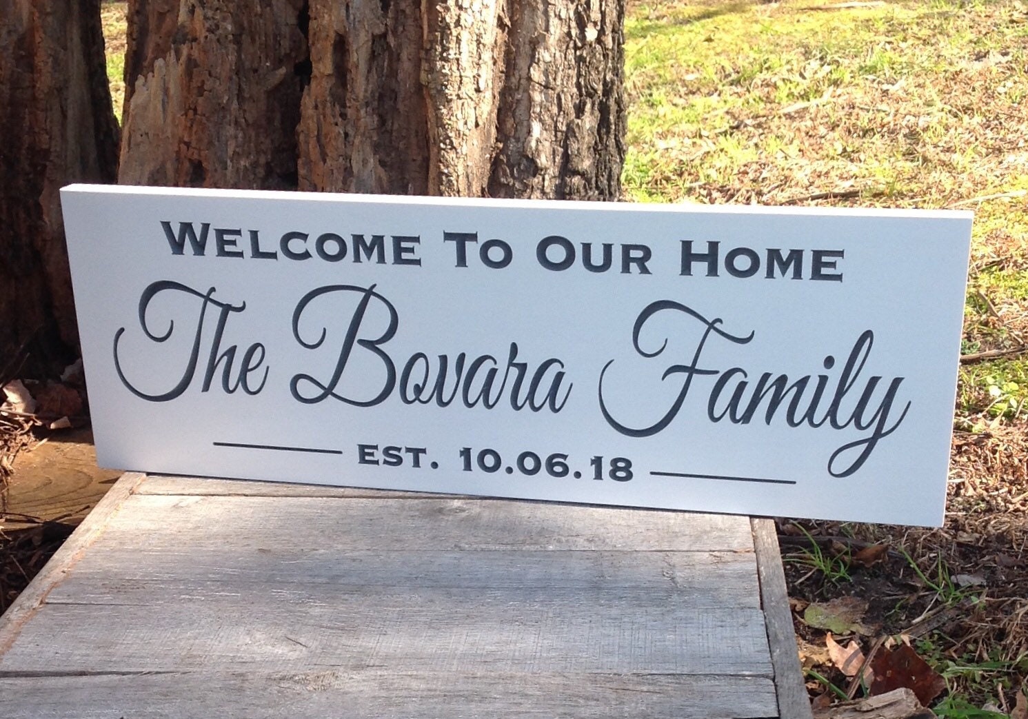 Custom Engraved Sign Personalized Engraved Sign Anniversary | Etsy
