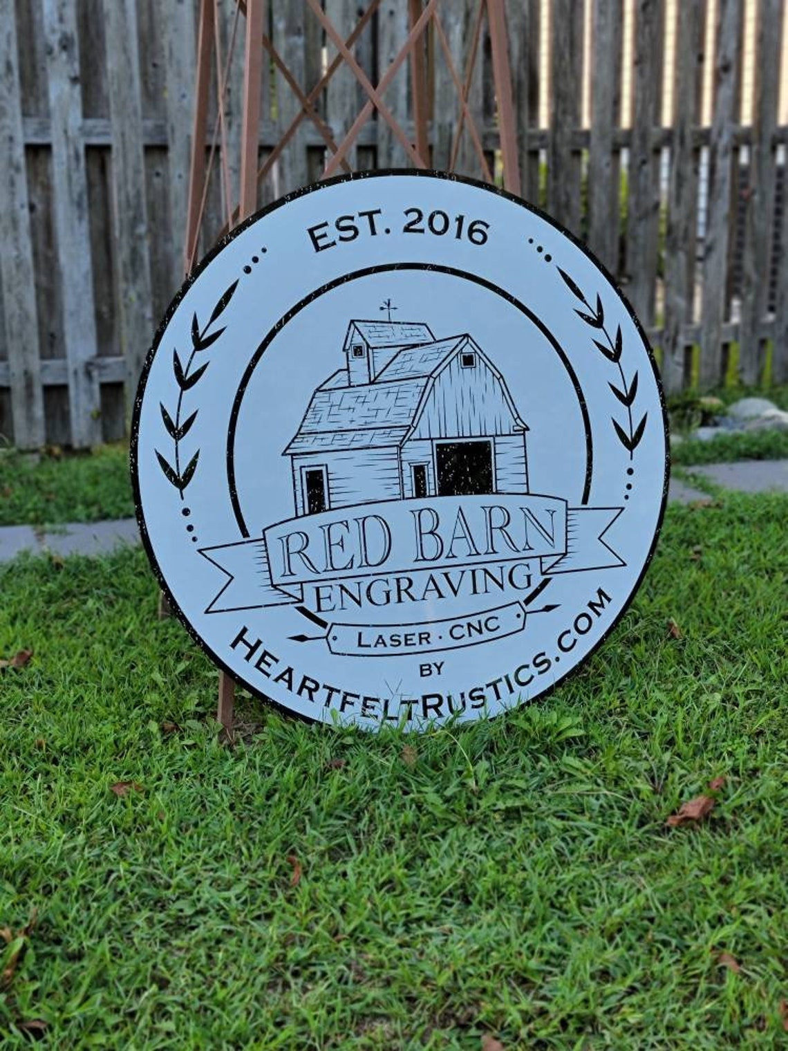 Round Metal Business Sign Personalized Sign Outdoor Signs - Etsy