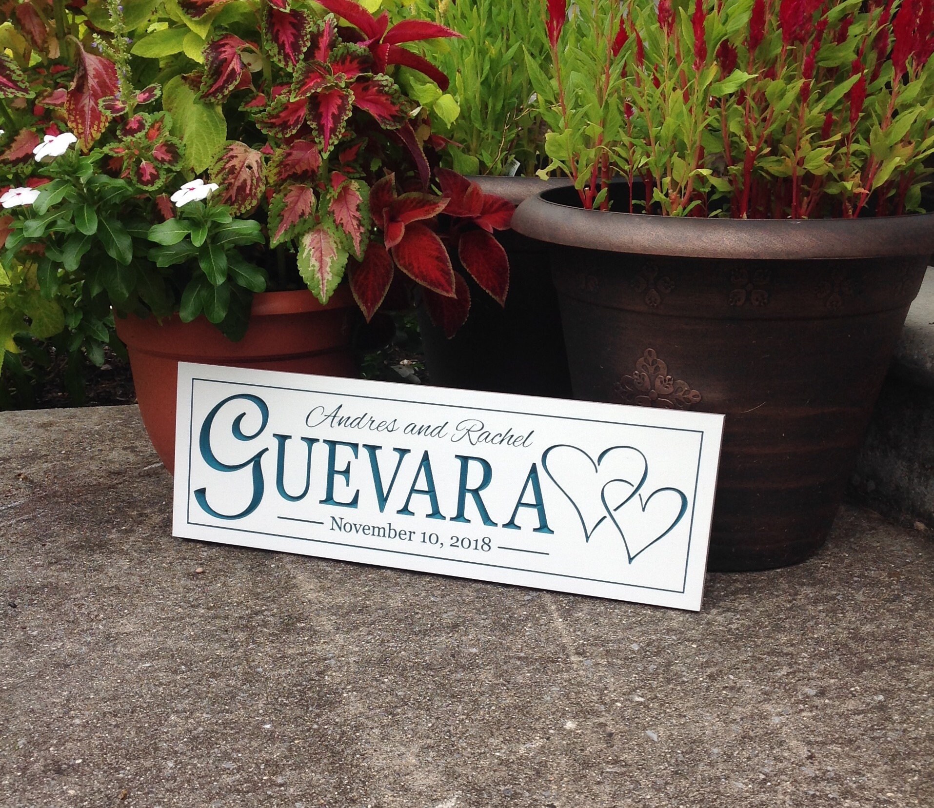 Custom Engraved Sign Personalized Engraved Sign Anniversary | Etsy