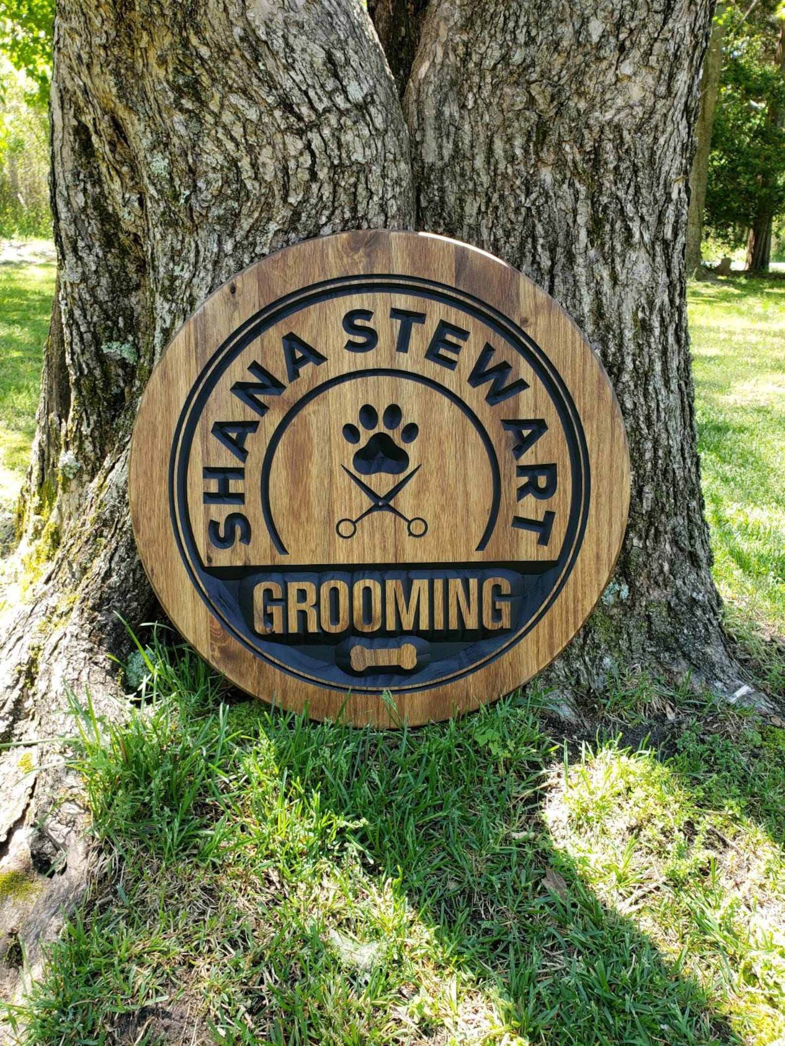 Wood Signs Round Wooden Sign Personalized Sign Family Name - Etsy