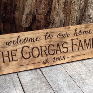 Personalized Rustic Sign, Engraved Wood Sign, Rustic Decor, Wedding ...