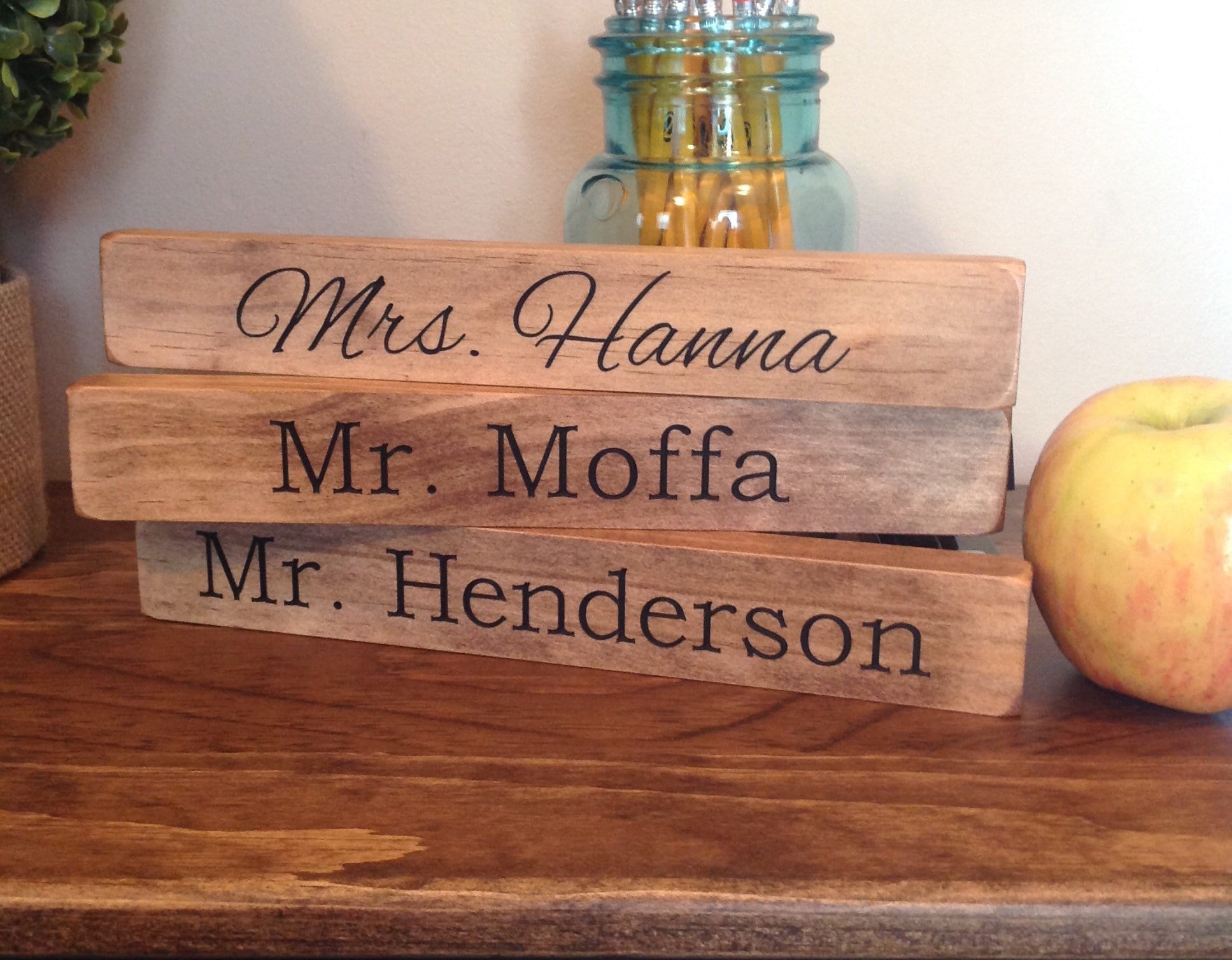 Personalized Desktop Name Sign Teacher Gift Reward Signs | Etsy