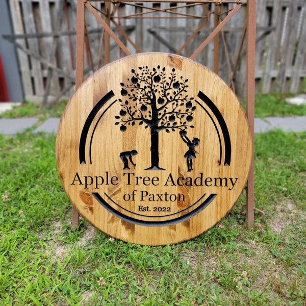 Christmas Wooden Sign Round - Etsy